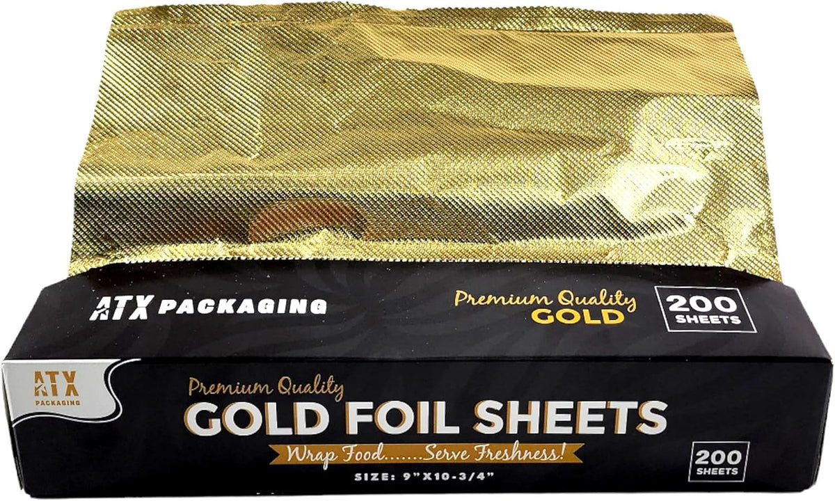 ATX 9" x 10.75" Gold Pop-Up Foil Sheets 12 x 200/CS – Foil-Pans.com